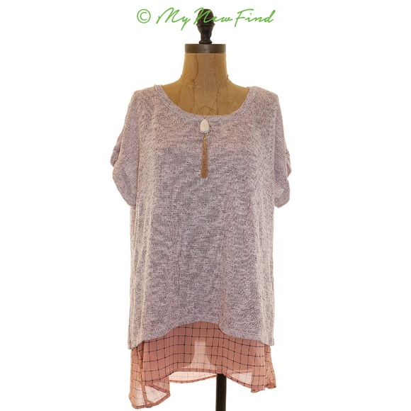 Olivia Moon | Tops | Nwt Olivia Moon Fooler Tee Layered Look Top | Poshmark